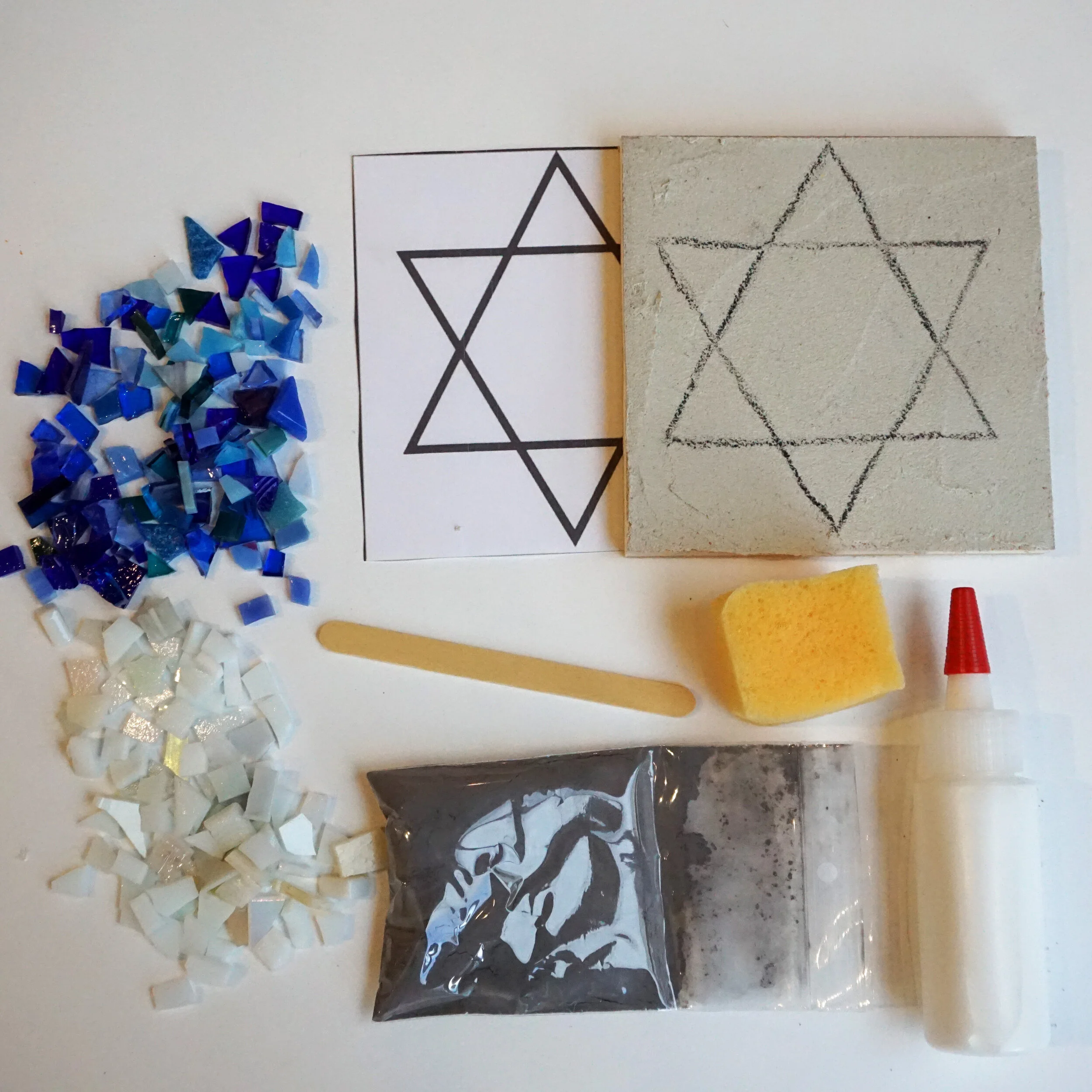 Confetti 4"x4" Mosaic Tile DIY Kit — The Chicago Mosaic School