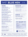 MENU — Blue Hen