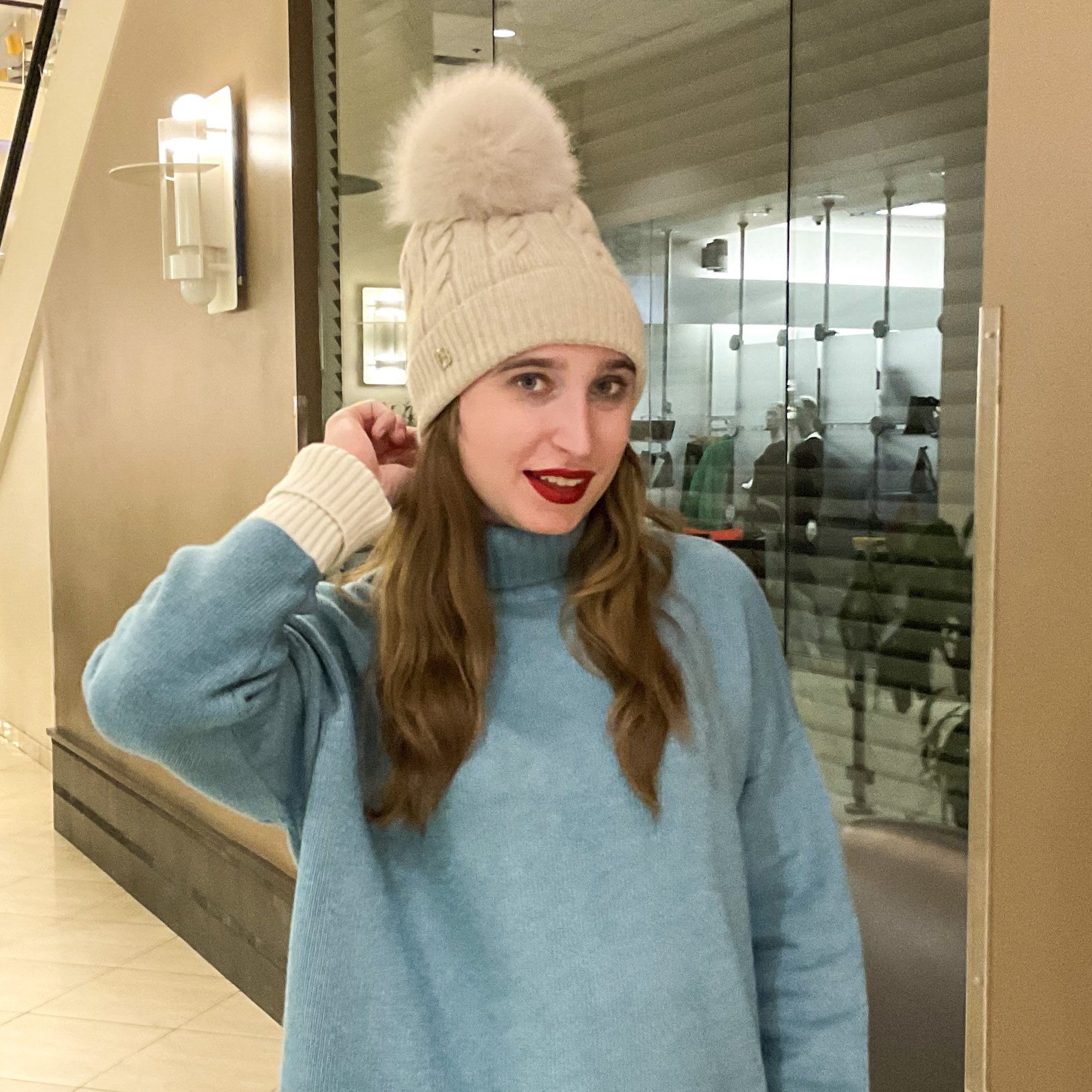 Cable Knit Pom Hat—Made by Bruno Carlo — Poppi Italian Leather