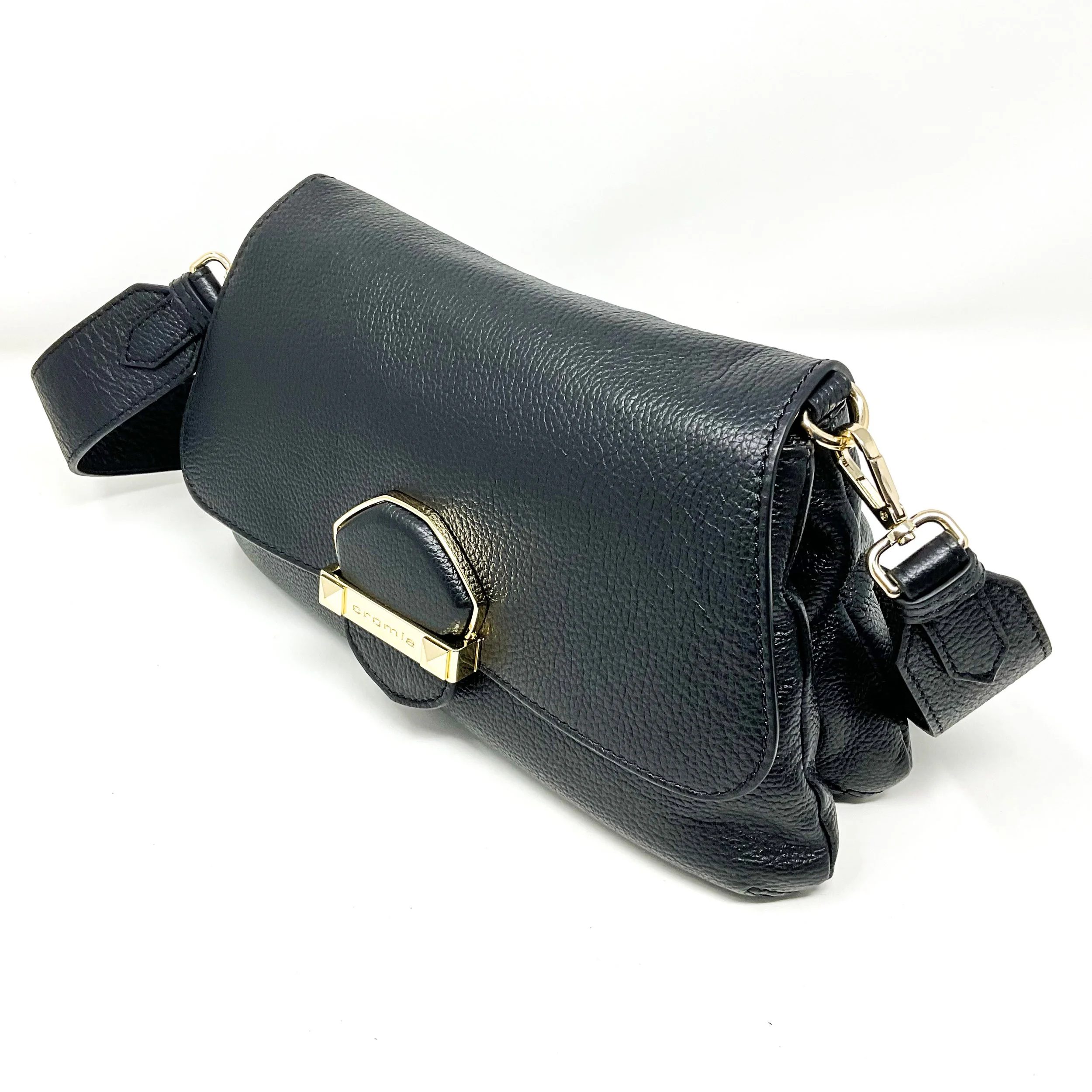Shoulder Bag in Calf leather - Made in Italy — Poppi Italian Leather