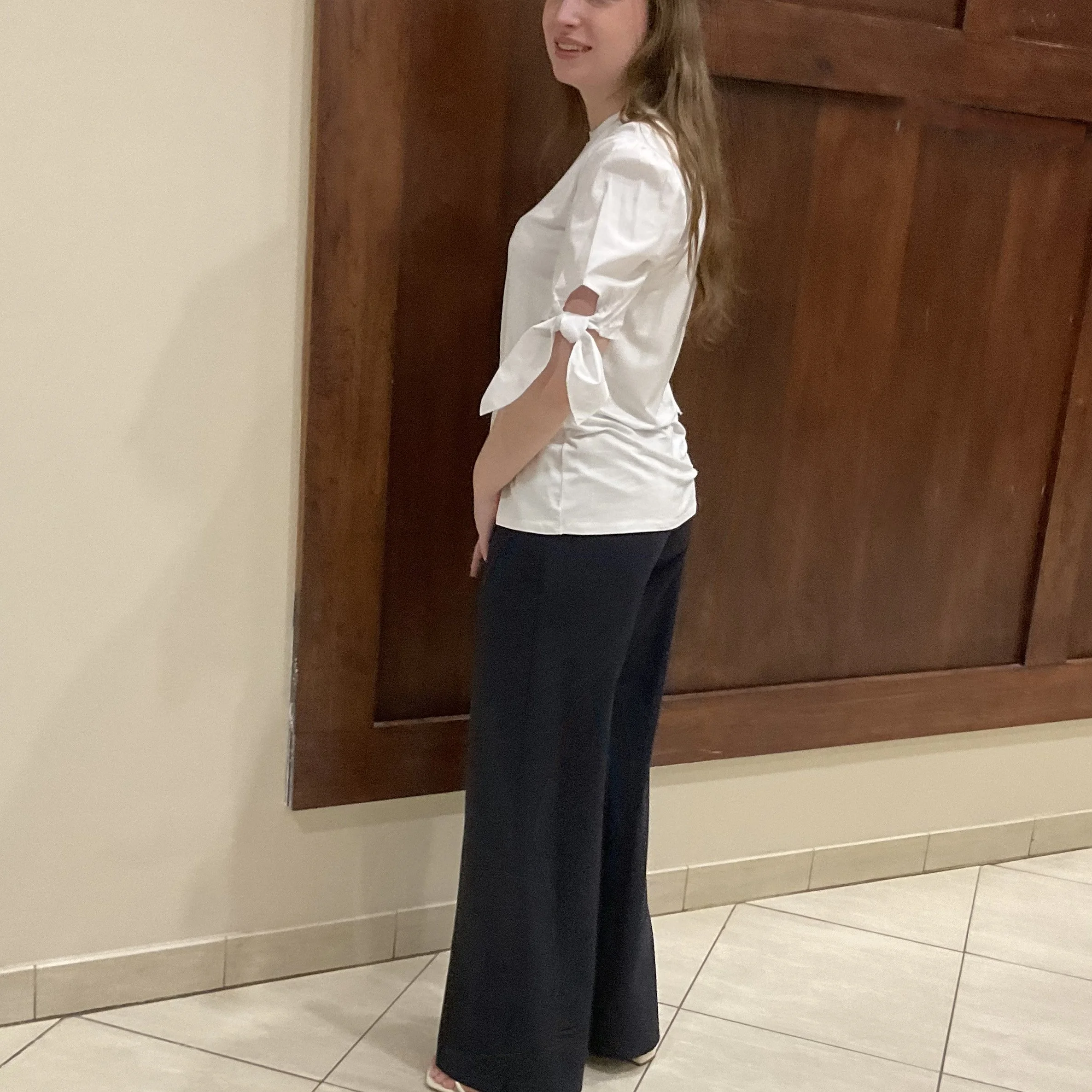 Pleated Wide-Leg Pant - Made by CV - Italy — Poppi Italian Leather