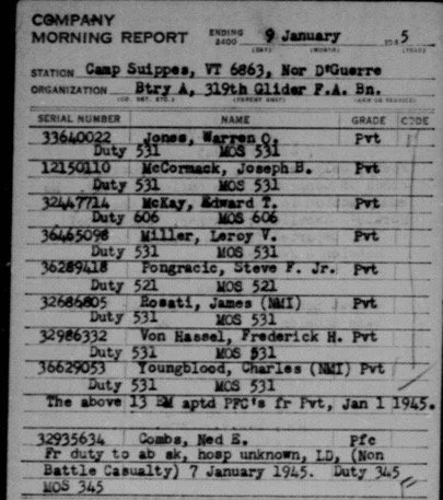 Lewis Doherty | 319th Glider Field Artillery 82nd Airborne