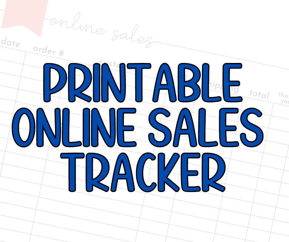Online Sales Tracker - Printable — Social Synergy Group