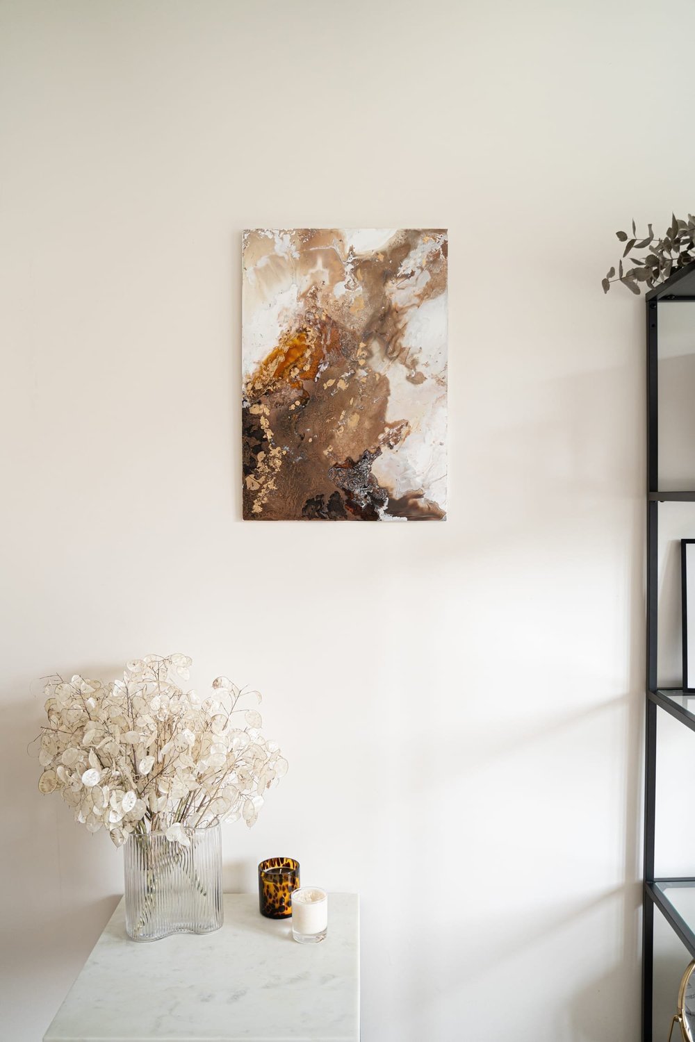 Light Brown Abstract Painting