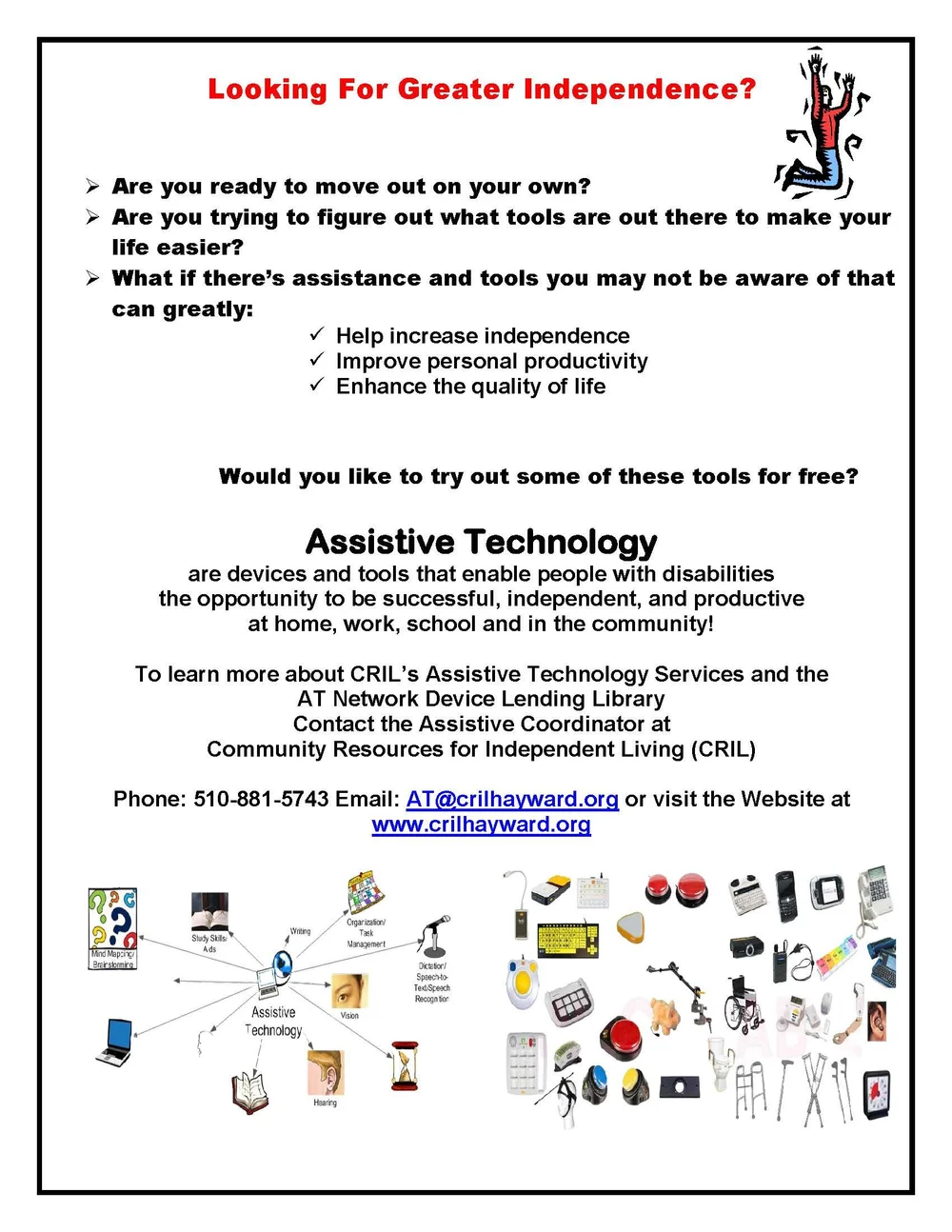 Assistive Technology — Community Resources for Independent Living