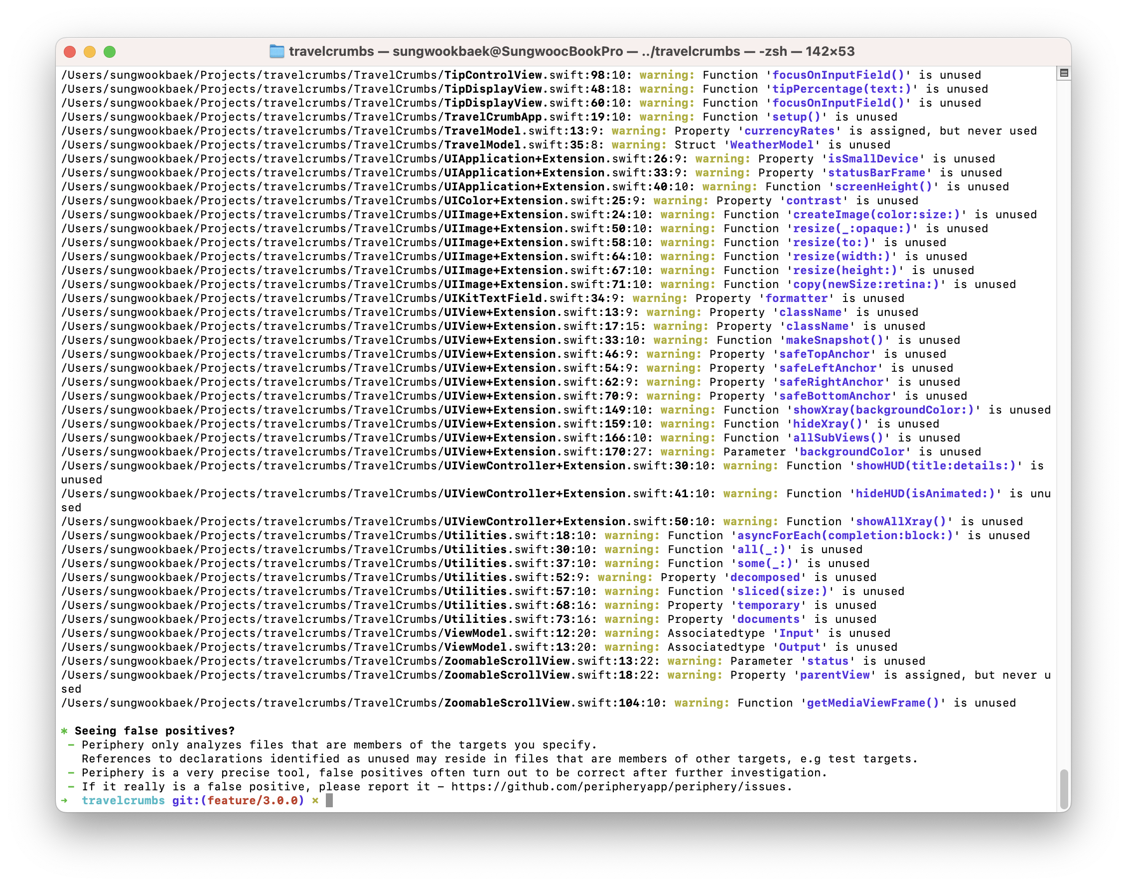 How to check the unused Swift Code — Shawn Baek How to check the unused Swift Code — Shawn Baek