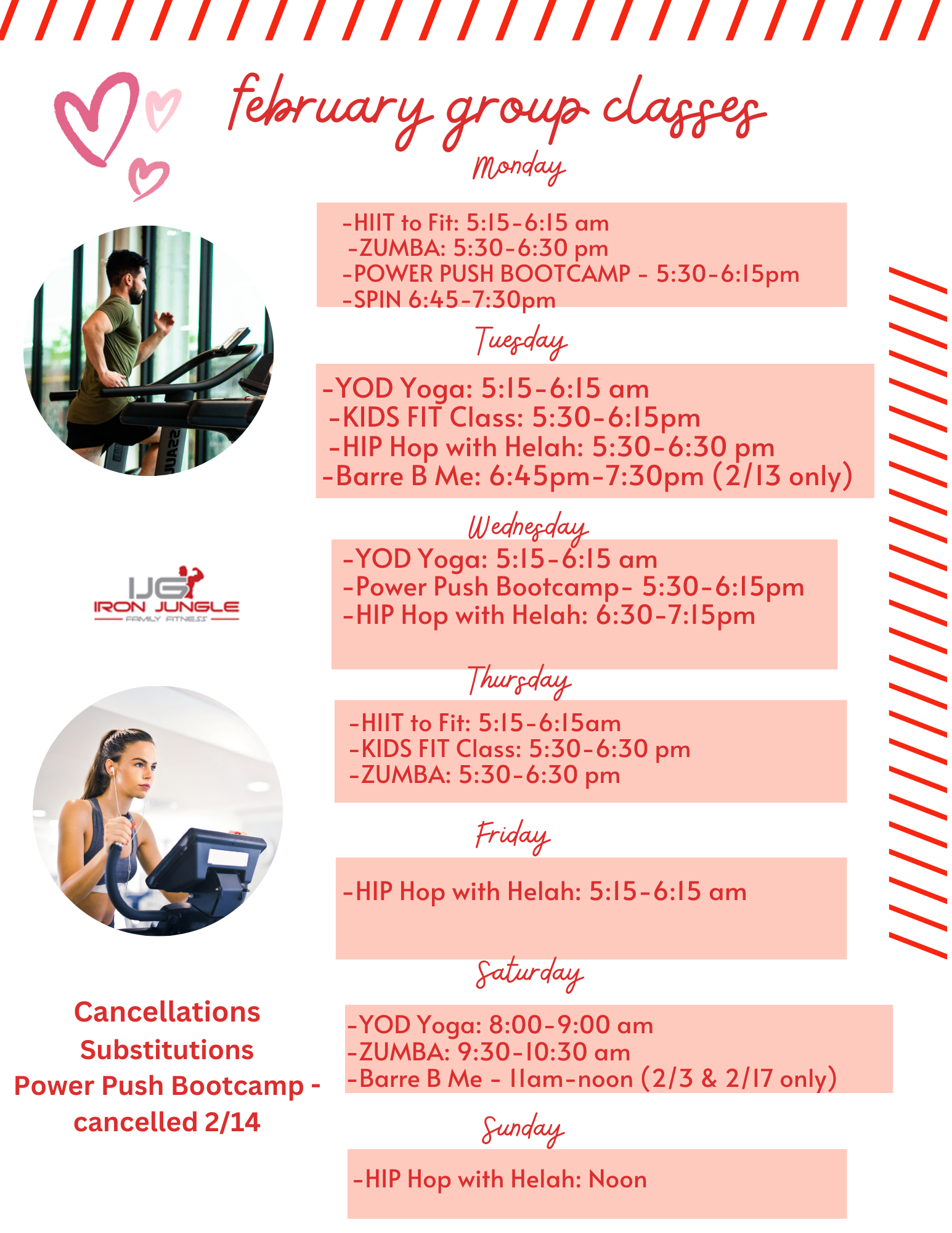 Class Schedules — IJG