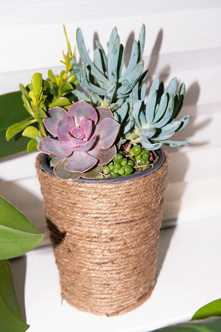 DIY Hemp Planter Pots | Make your own planters — B.resourceful