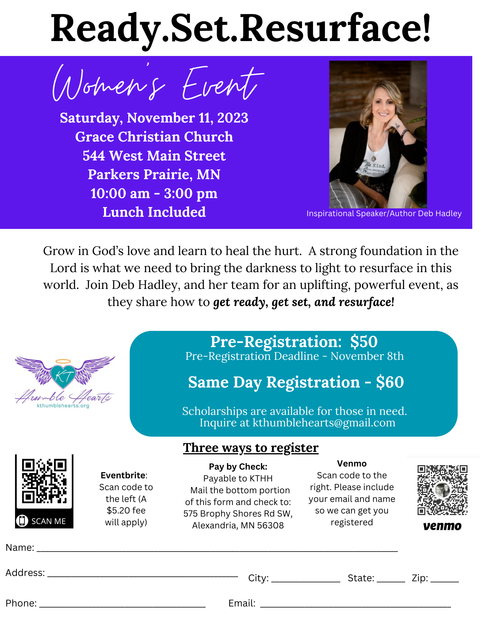 SPEAKING/EVENTS | Deb Hadley | Inspirational Speaker and Christian Author