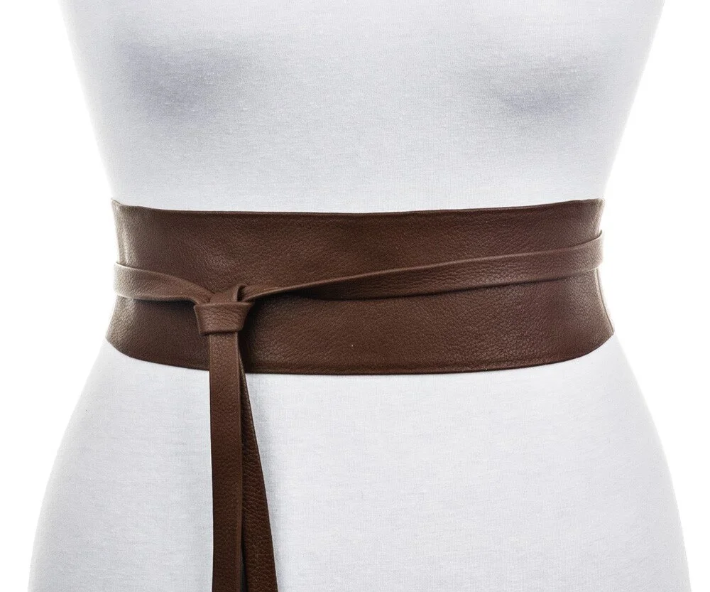 Leather Tie Belt