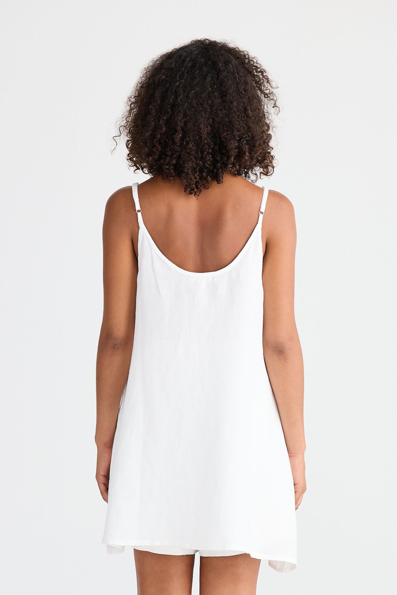 Shanty Shakti Linen Singlet White — Cotton Wool | Womens And Mens ...