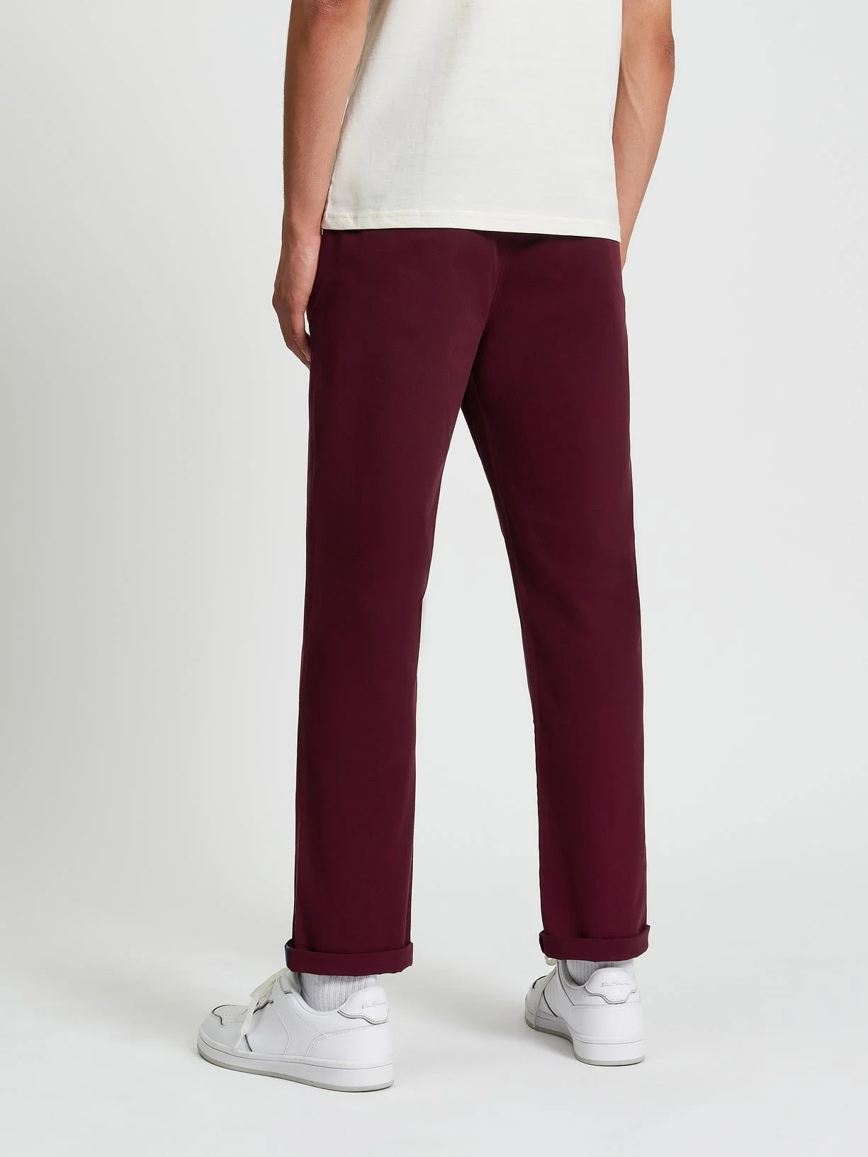Ben Sherman Men's Signature Slim Chino Wine — Cotton Wool | Womens And ...
