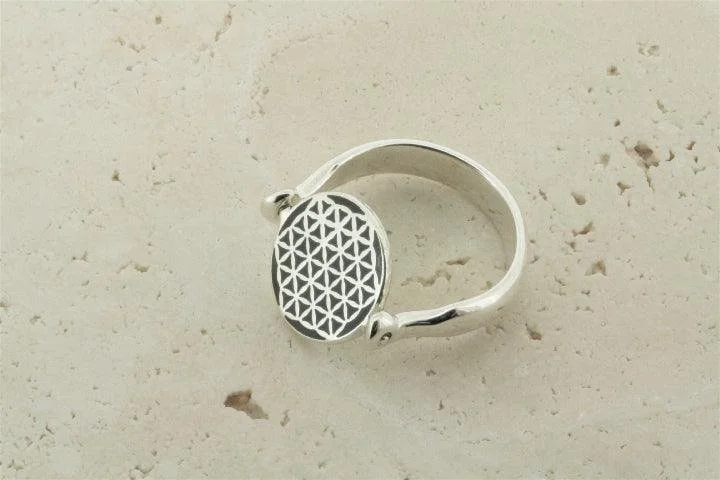 Makers and Providers Enamelled Sterling Silver Flip Ring — Cotton Wool ...