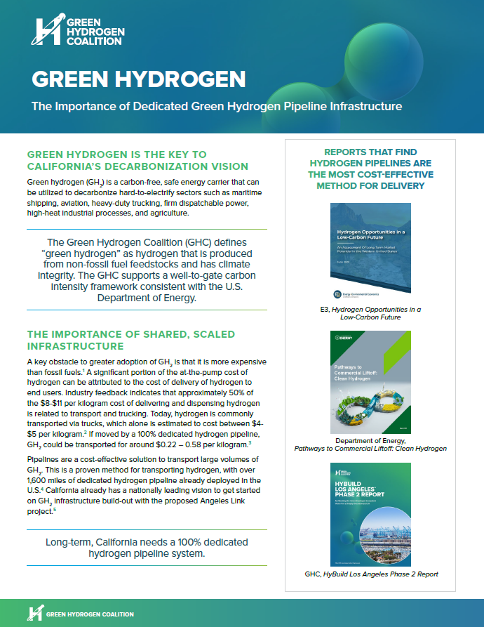 Educational Factsheets — GREEN HYDROGEN COALITION