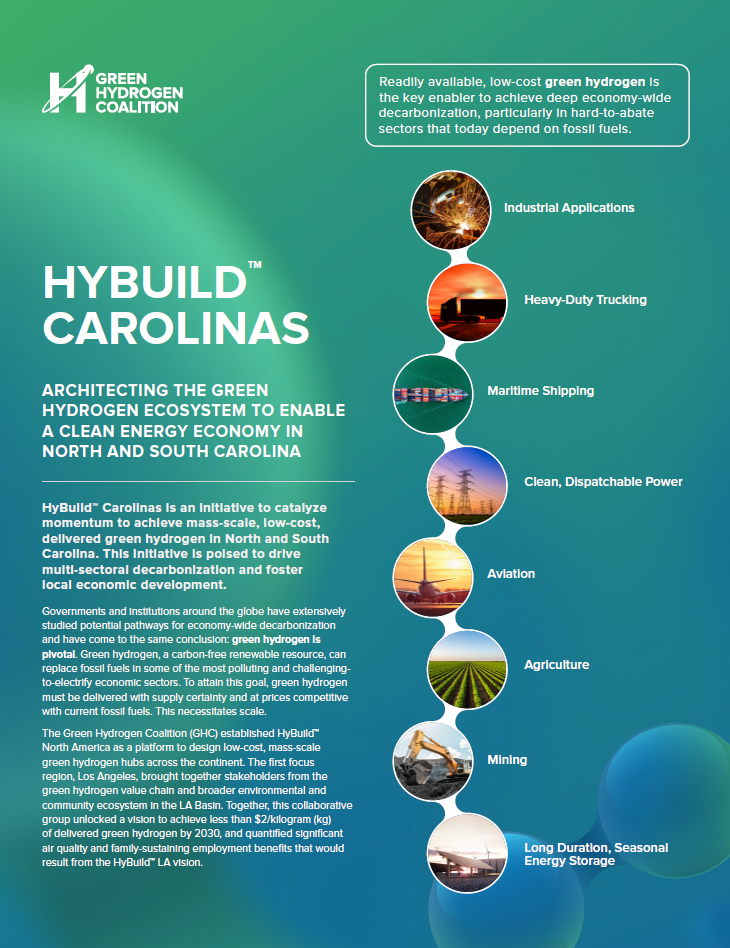 HyBuild Carolinas — GREEN HYDROGEN COALITION