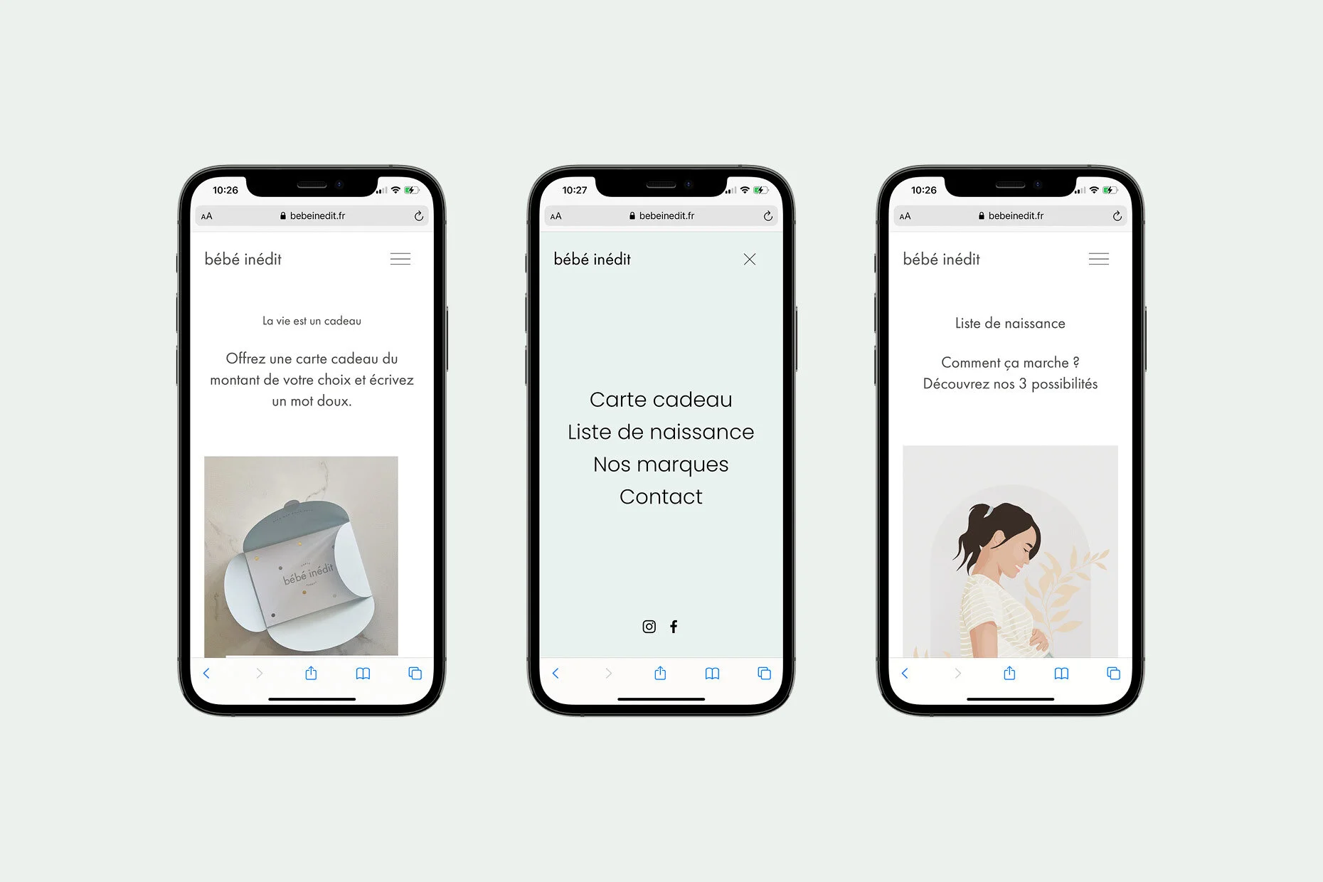 bébé inédit carte cadeau — CAL graphic design