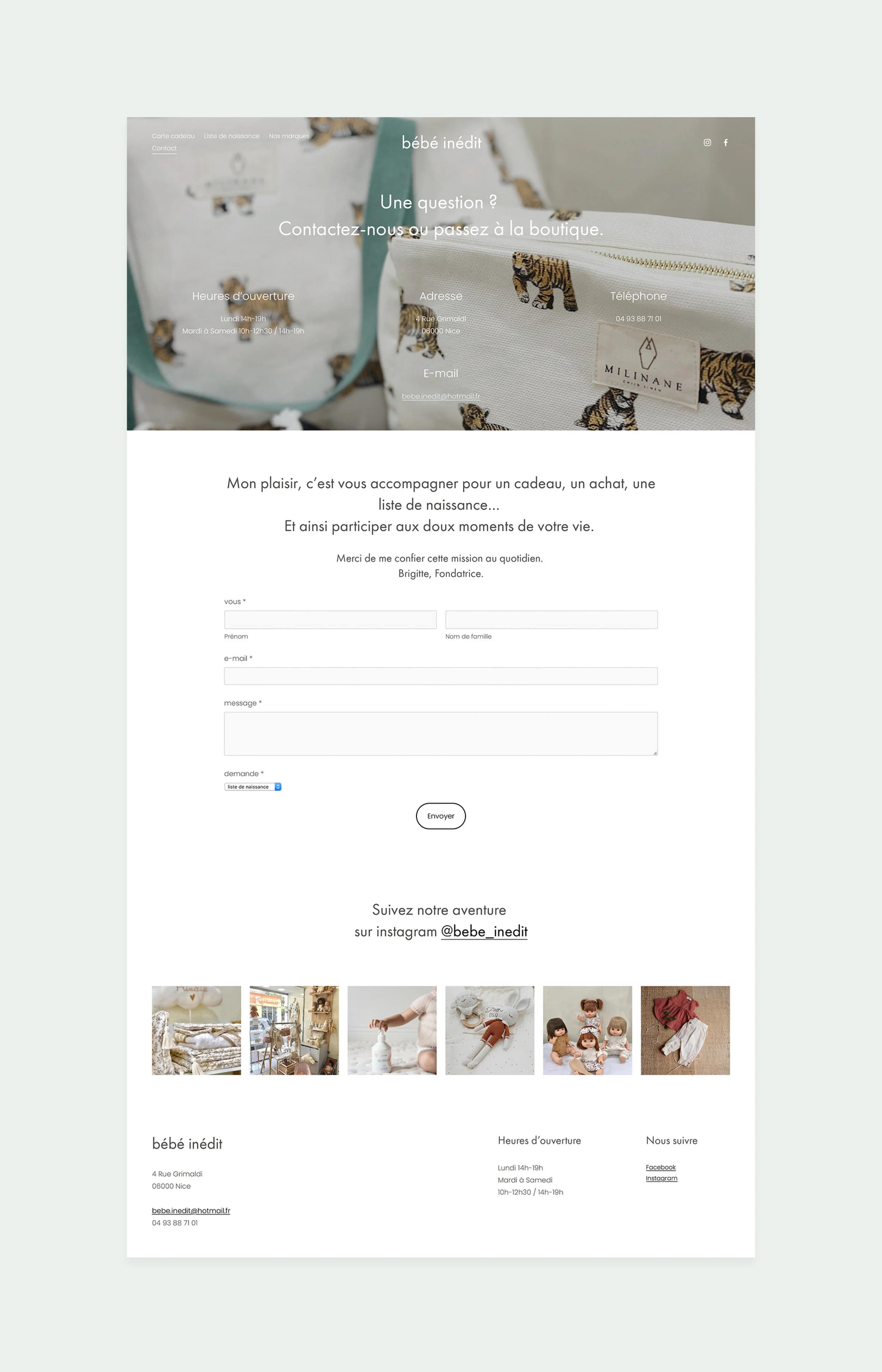 bébé inédit carte cadeau — CAL graphic design