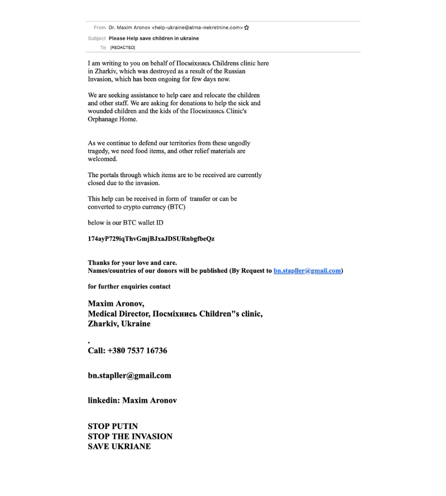 Scammers Imitate Ukrainian Government By Appealing For Donations To ...