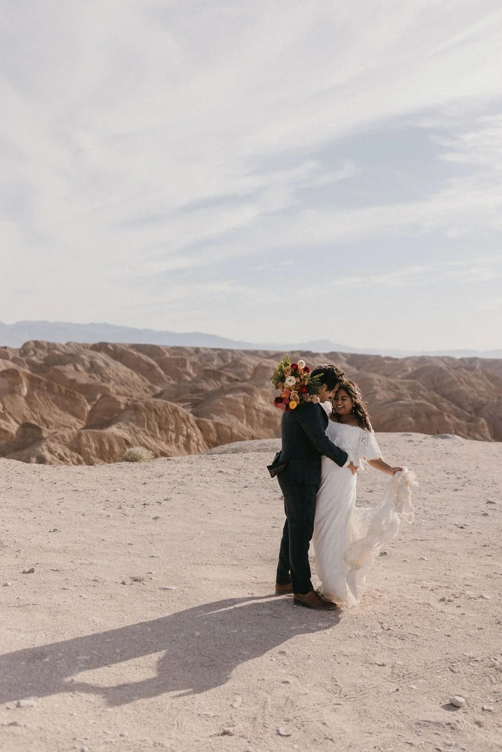 A Dreamy Sunset Desert Elopement in California — chuckandshiloh