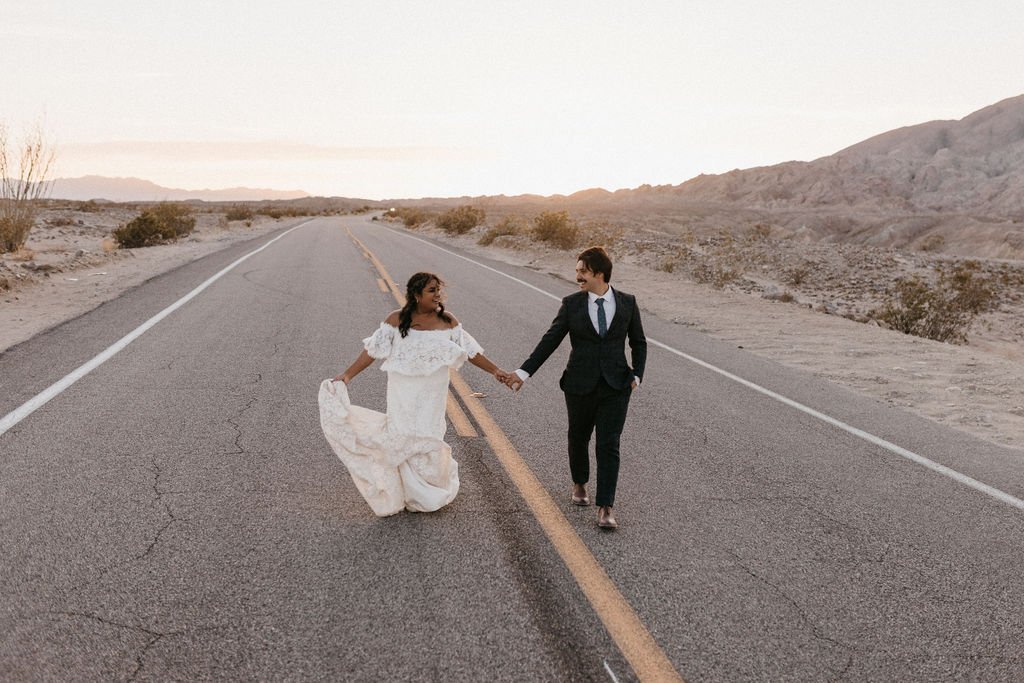 A Dreamy Sunset Desert Elopement in California — Chuck & Shiloh Photo ...