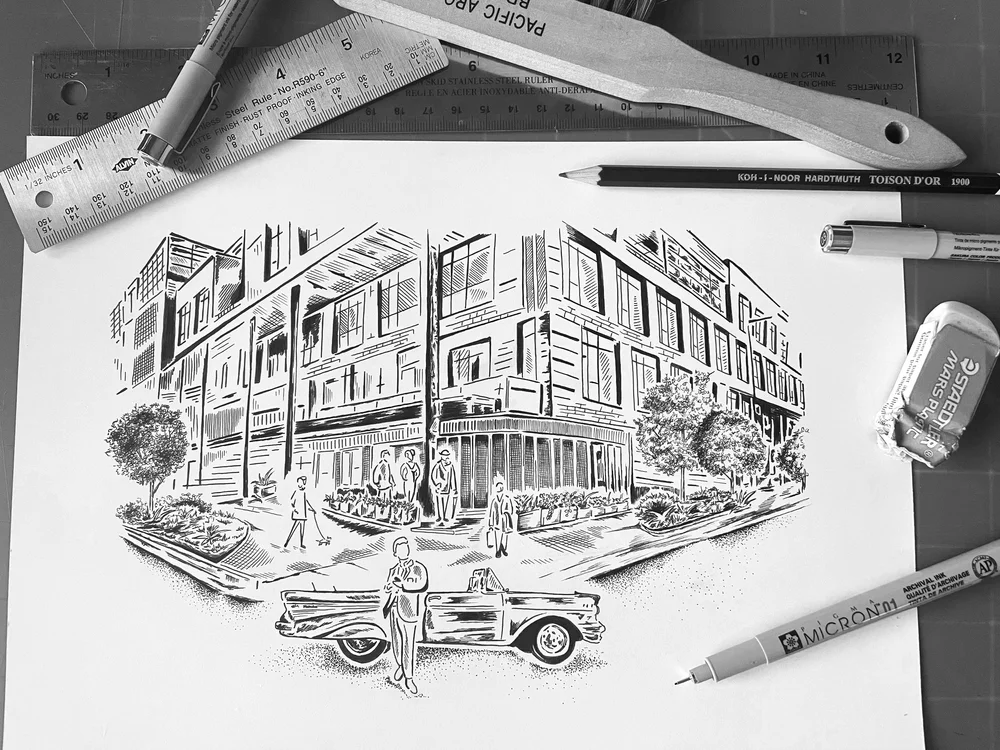 Pen & Ink Illustration and Graphic Design — Professional Beer Label Design