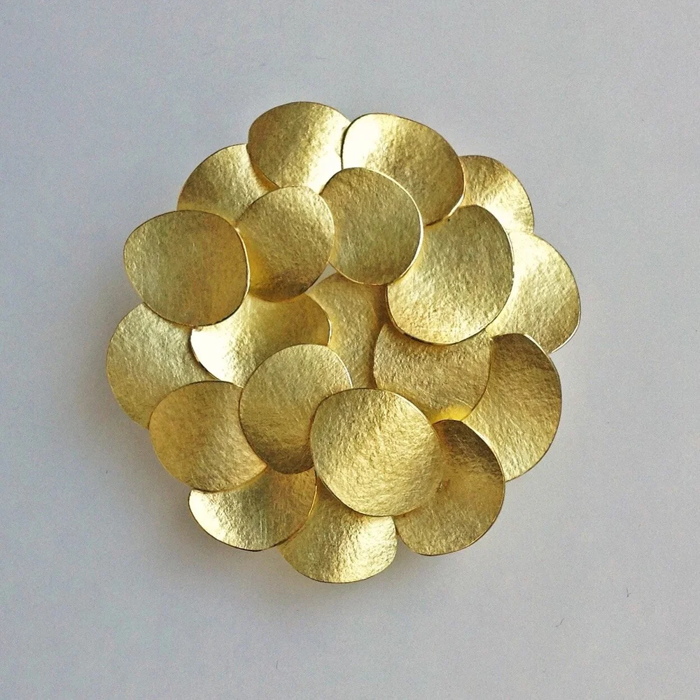 petal disc brooch — kayo saito jewellery