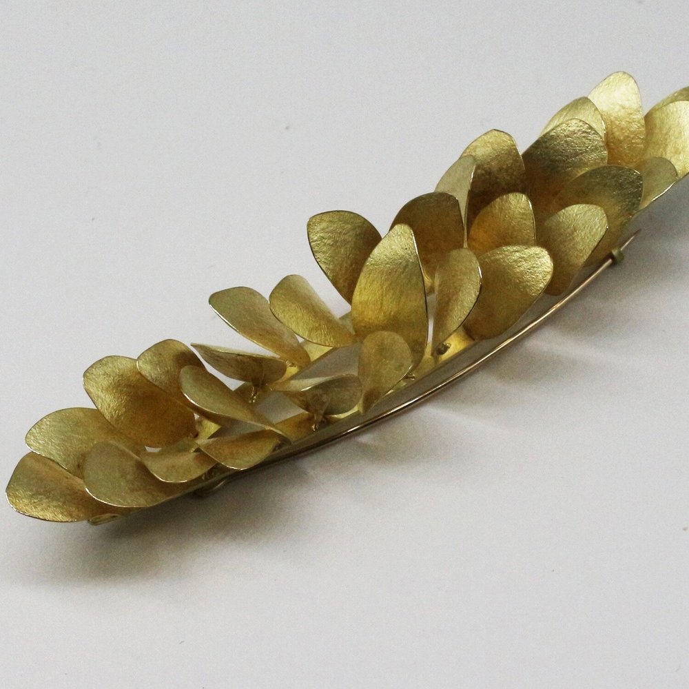petal sunflower brooch — kayo saito jewellery