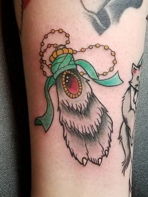 American Traditional Rabbit Tattoo