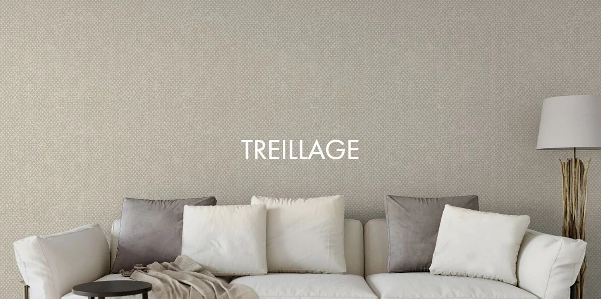 Treillage wallpaper by Signature Prints is a textured two-tone design ...