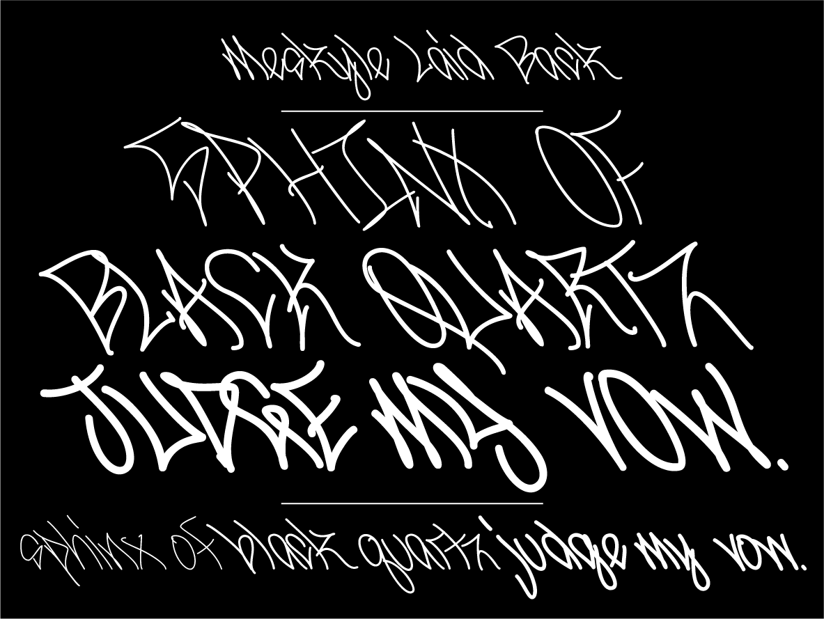 Cholo Graffiti Letters Alphabet