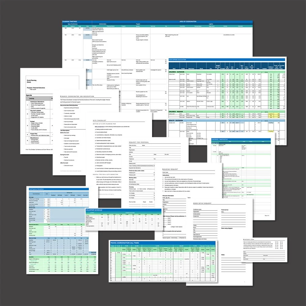 Christian Conference Planner — Angela Yee