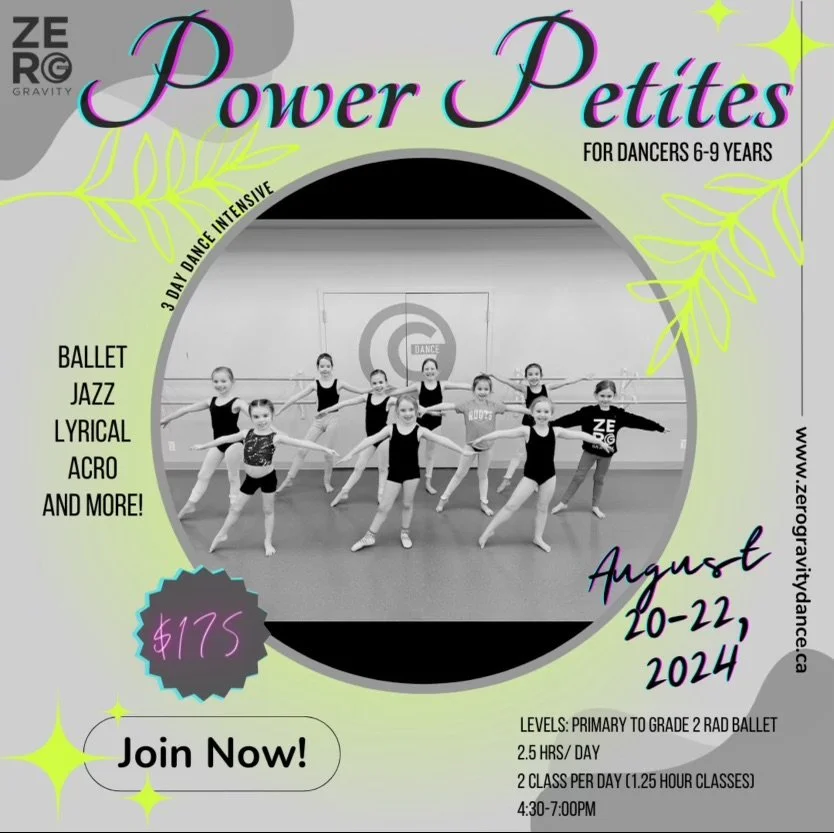 Summer Programs & Workshops — Zero Gravity Dance