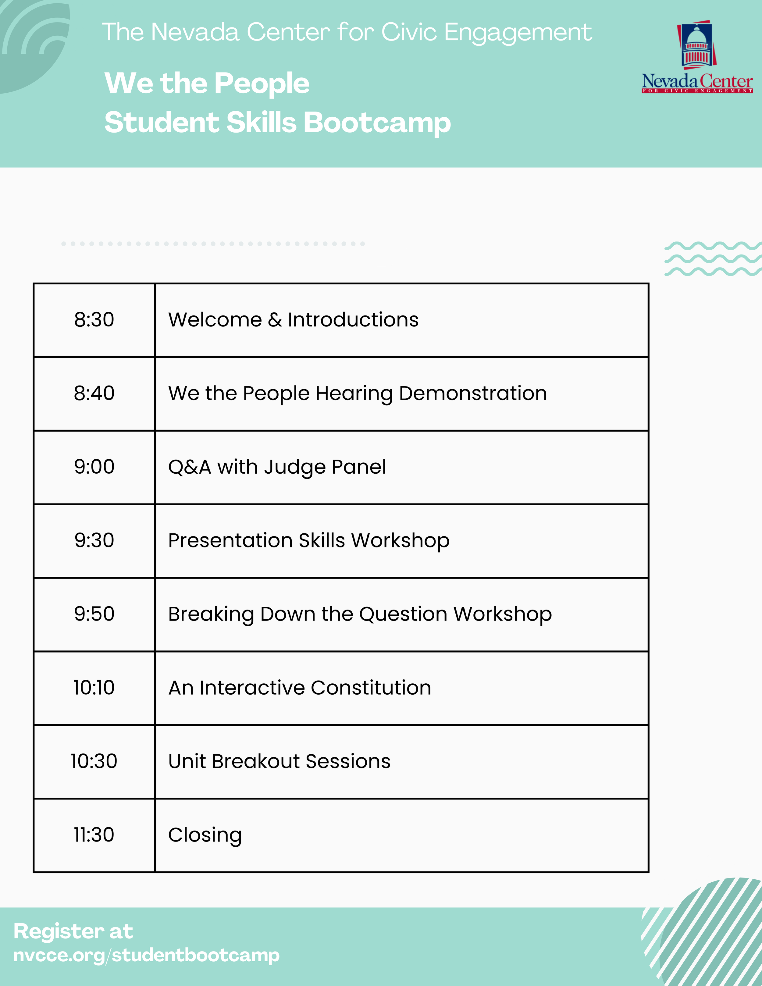 WTP Bootcamp — Nevada Center for Civic Engagement