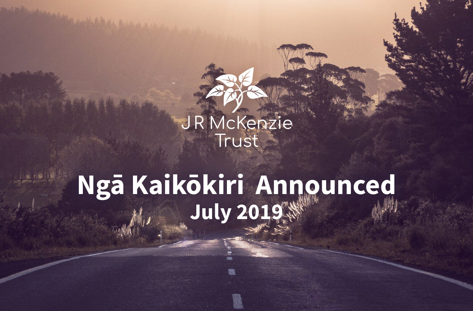 New Ngā Kaikōkiri Announced July 2019 — J R McKenzie Trust