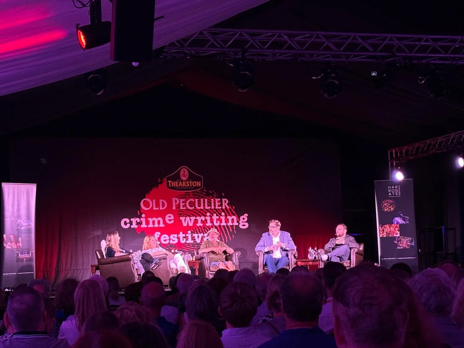 Mushens Entertainment attends the Theakston Old Peculier Crime Writing ...