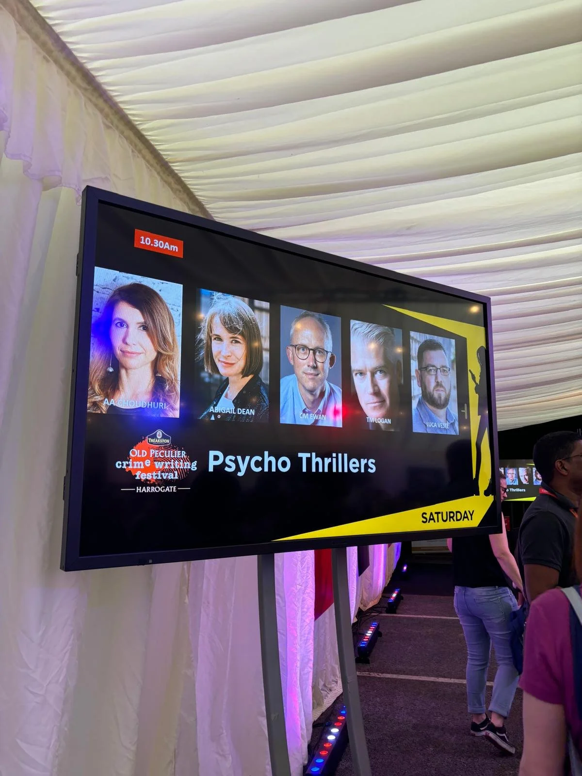 Mushens Entertainment attends the Theakston Old Peculier Crime Writing ...