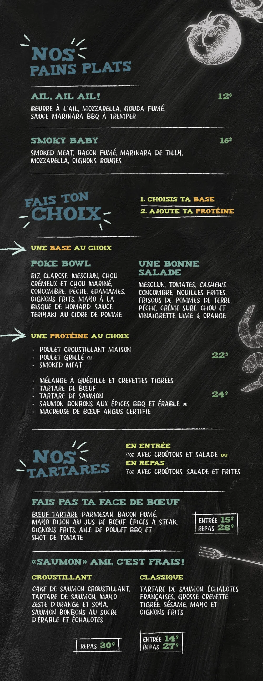 Nos Menus — La Boucanerie Del Tonio