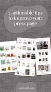 How to Create a High Impact Press Page + Examples from Creative ...