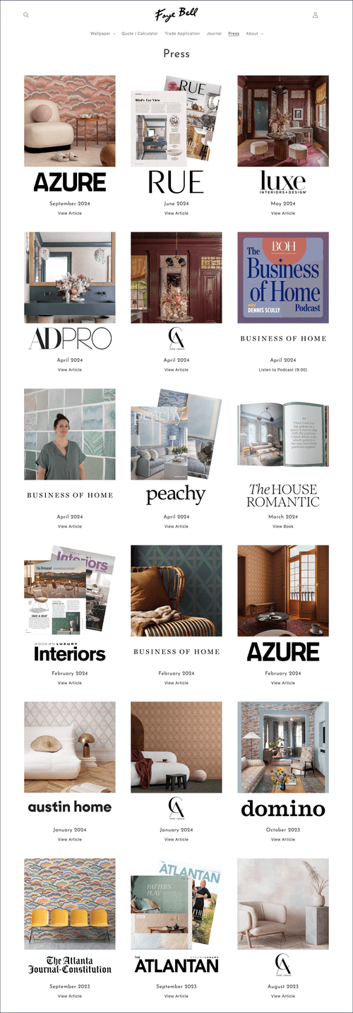 How to Create a High Impact Press Page + Examples from Creative ...