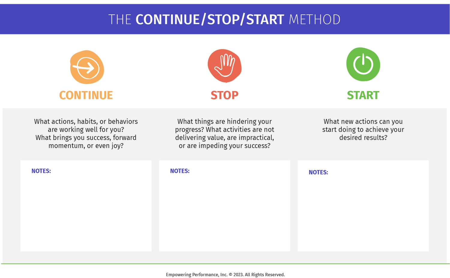 Continue_Stop_Start — Empowering Performance Inc.