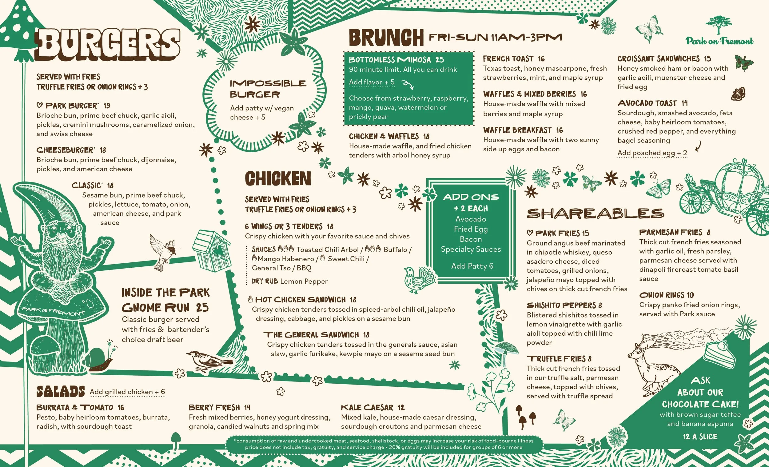 Menu | Explore Delicious Choices — PARK ON FREMONT