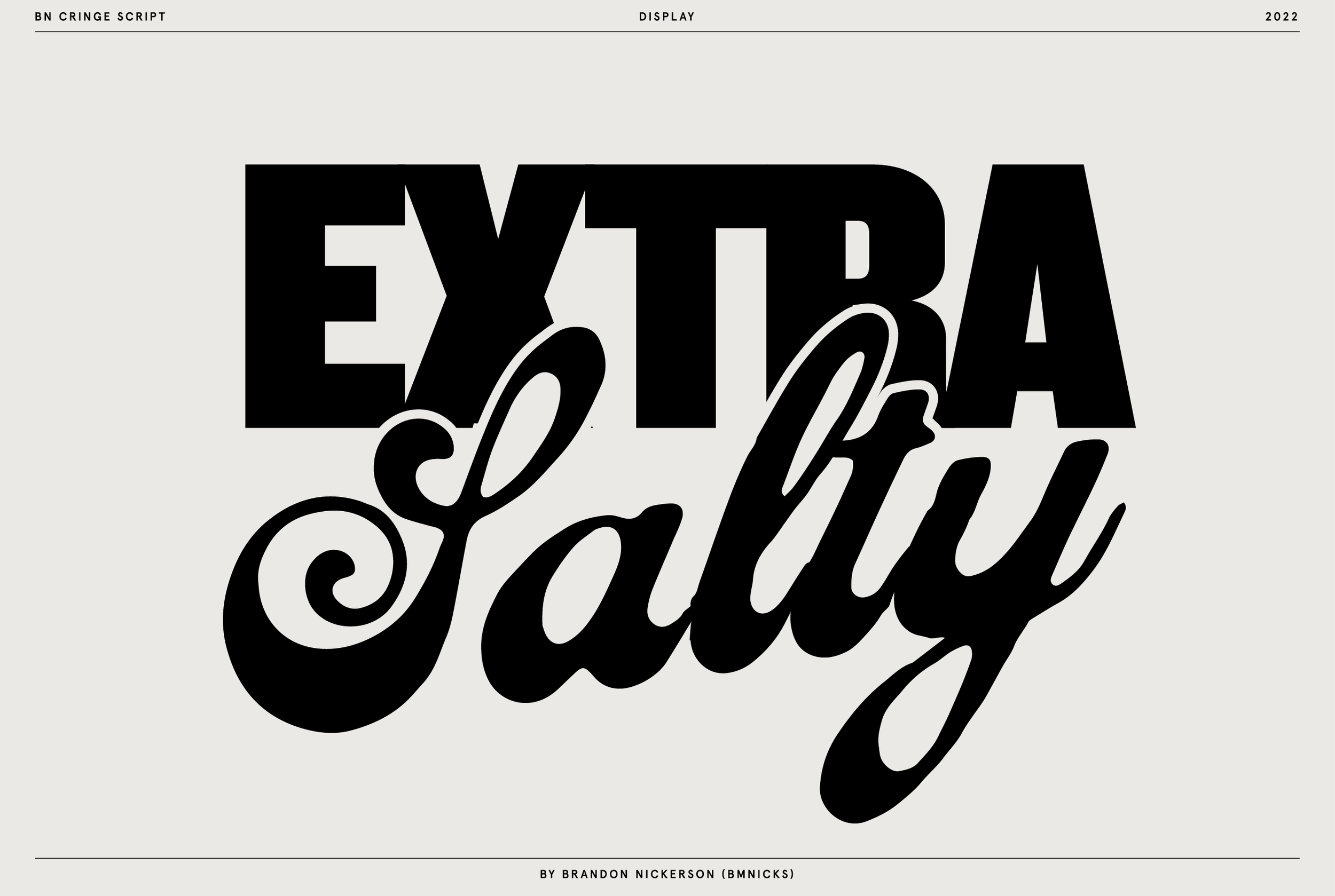 BN Cringe Script Brandon Nickerson Portfolio