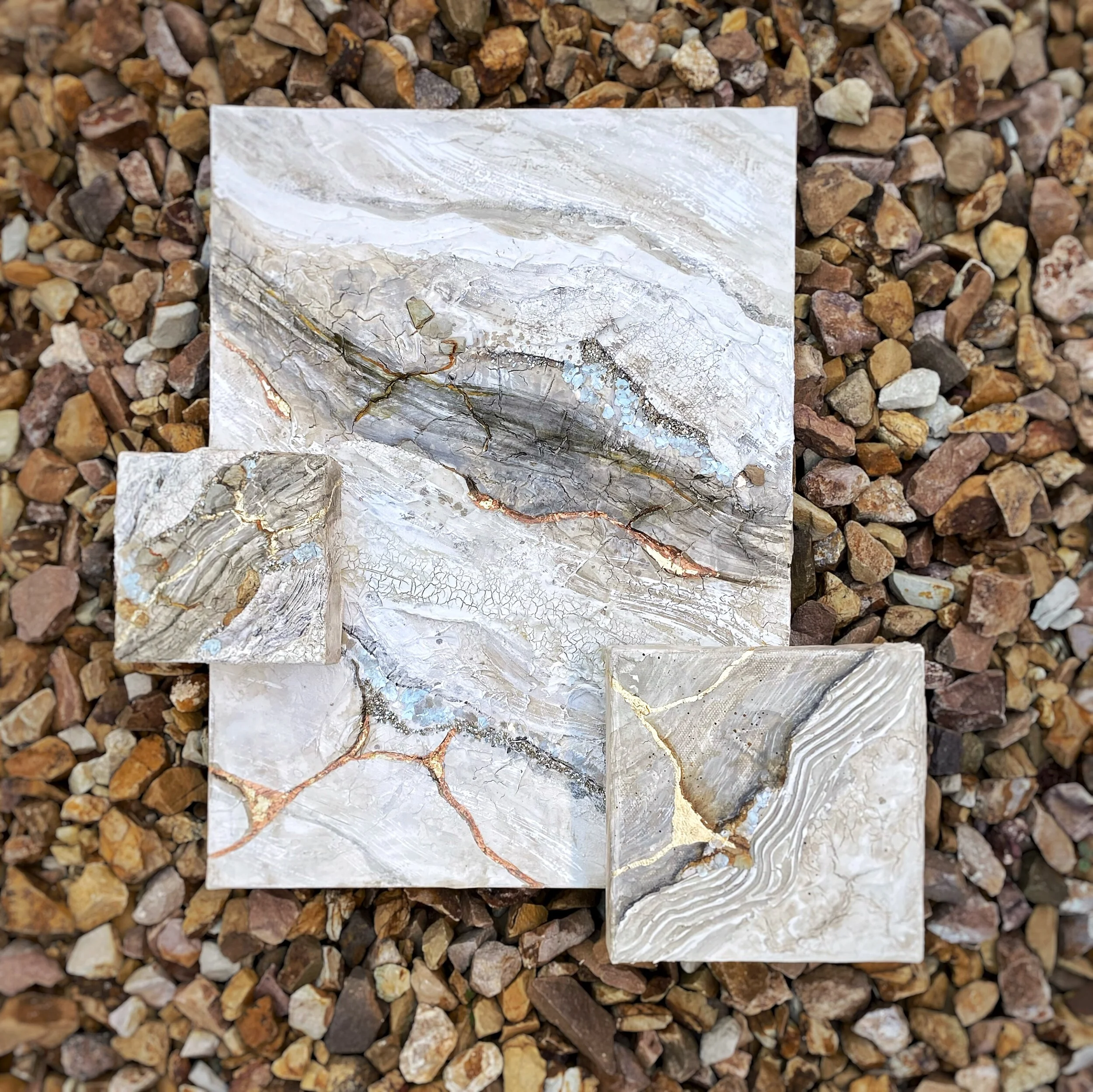 earth element abstract painting - natural elements wabi sabi art ...