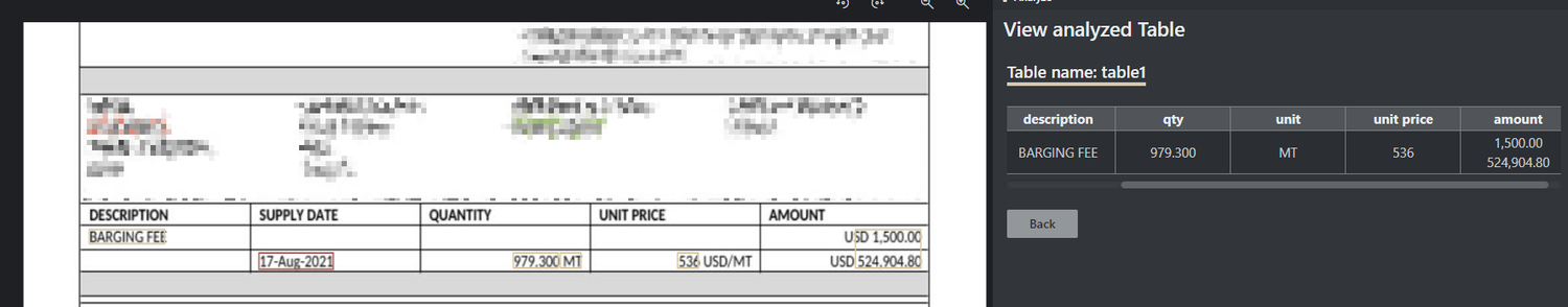 Form Recognizer - Issue with custom model table dynamic rows ...