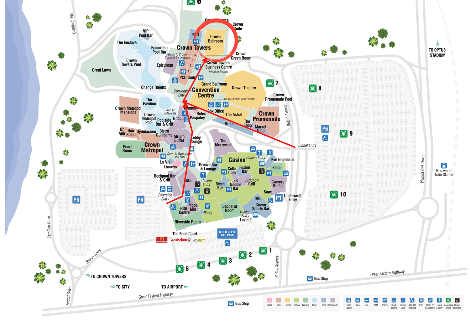DSA2021 - Crown Perth Map — Partner&Prosper - Conference, Event ...