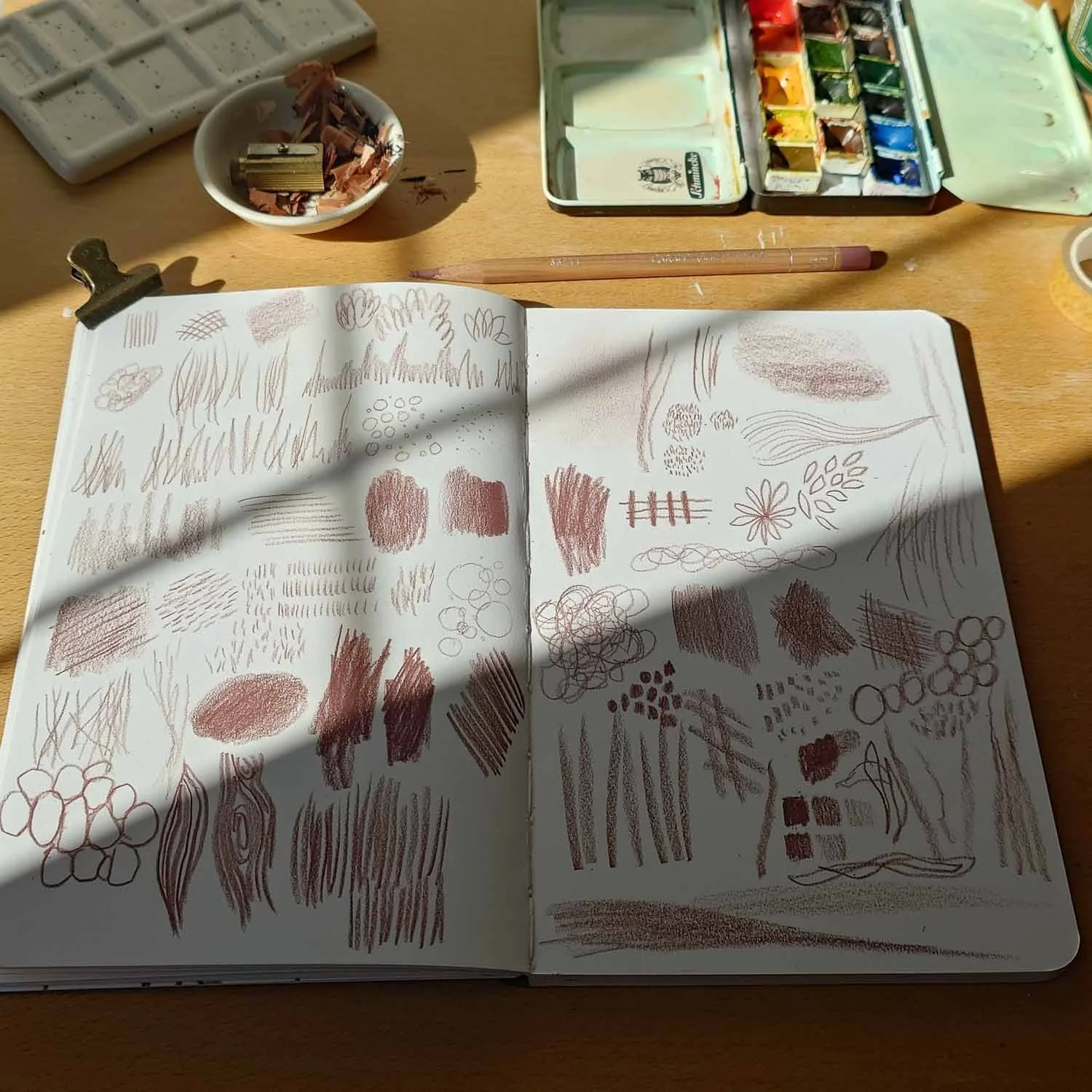 Why some gentle mark making might be a good sketchbook project for January — Cathryn Worrell Art ...