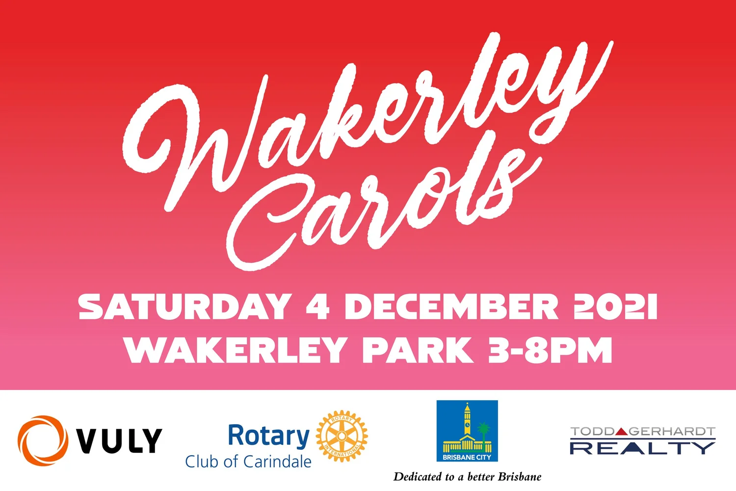 Wakerley Carols are back this Saturday! — Cr Ryan Murphy