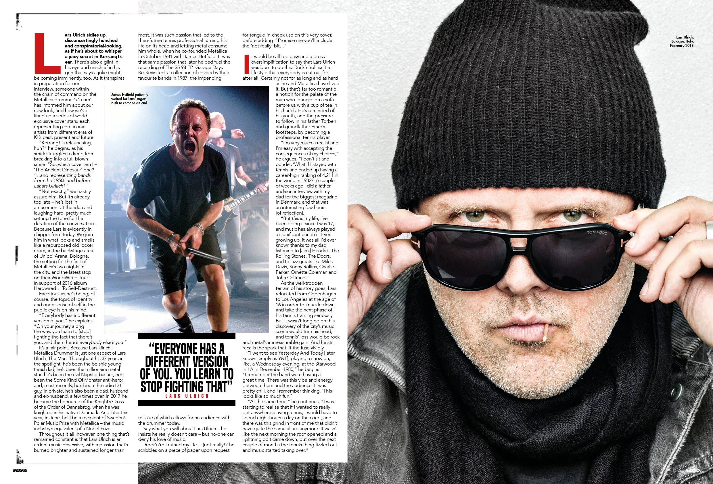 Lars Ulrich Young Tennis