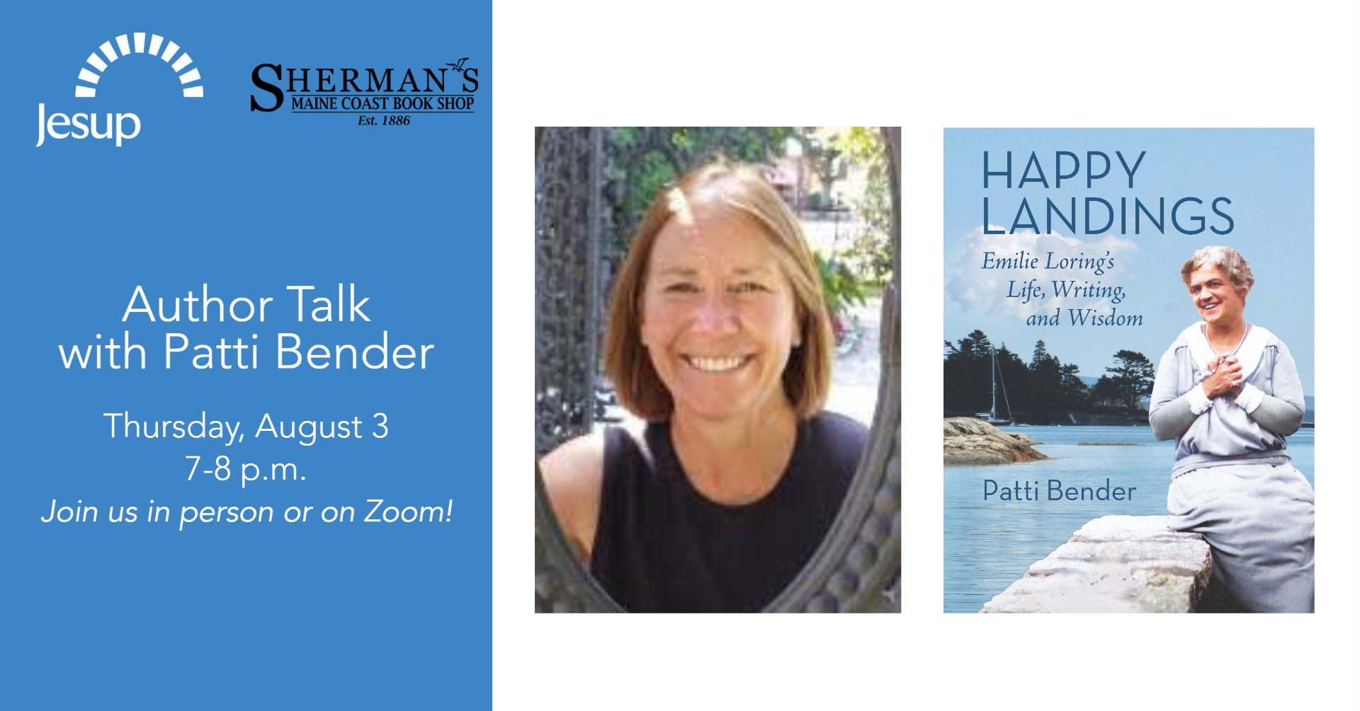 Author talk with Patti Bender, "Happy Landings: Emilie Loring's Life ...