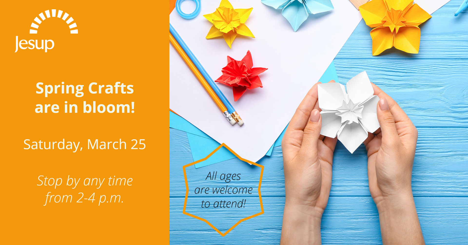 Spring Crafts are in bloom! — Jesup Memorial Library